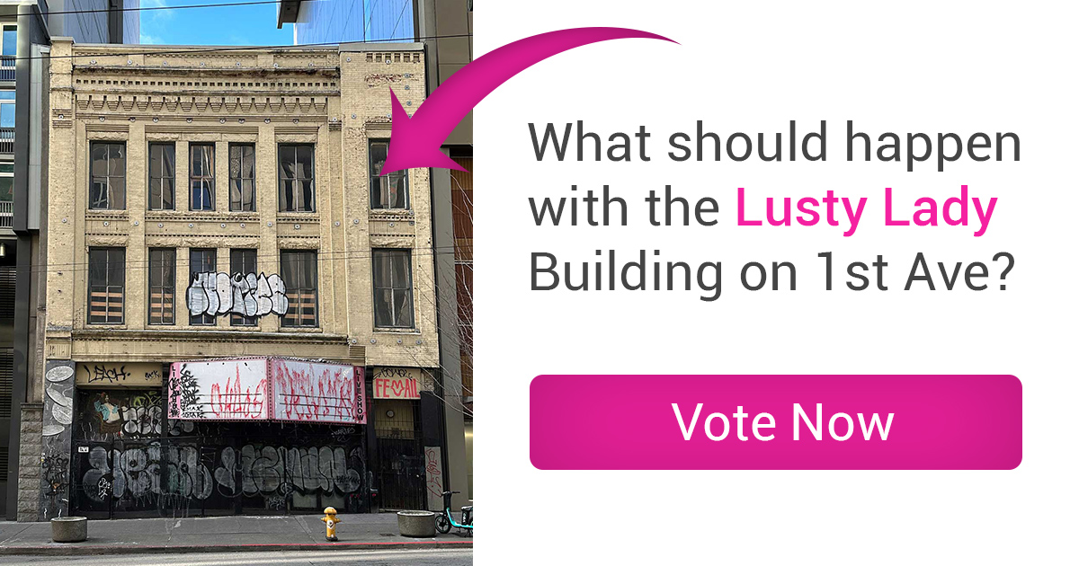 Art is coming to Seattle at the old "Lusty Lady" building on 1st Ave